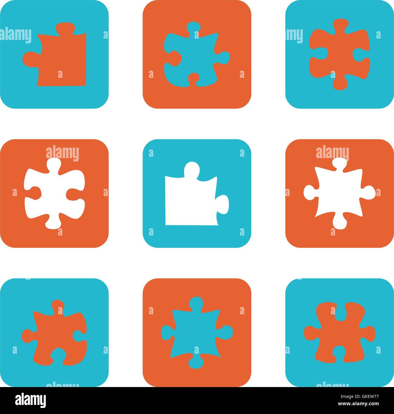 Find the missing puzzle Stock Vector Images - Alamy