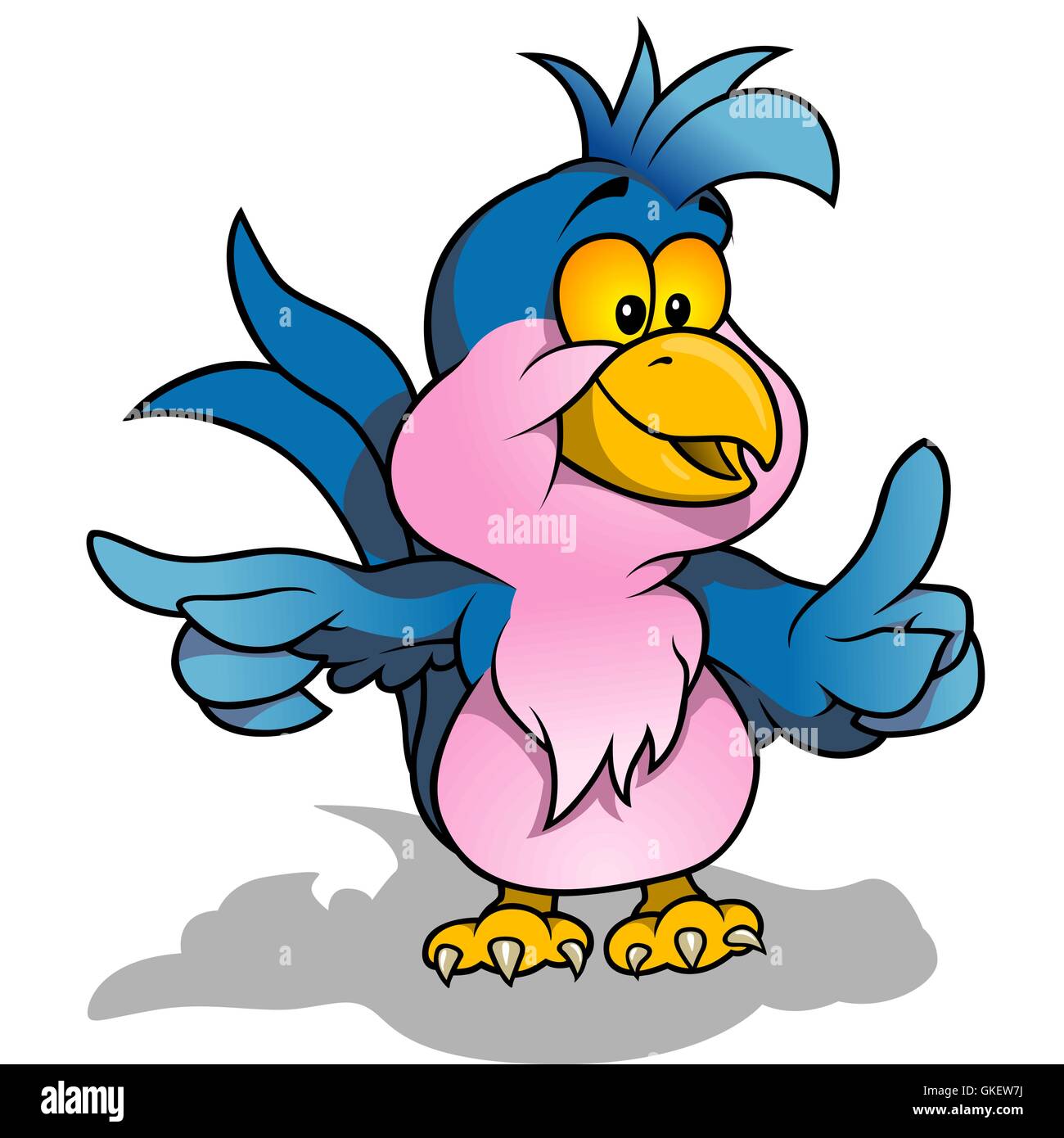 Cartoon parrot character clipart hi-res stock photography and images ...