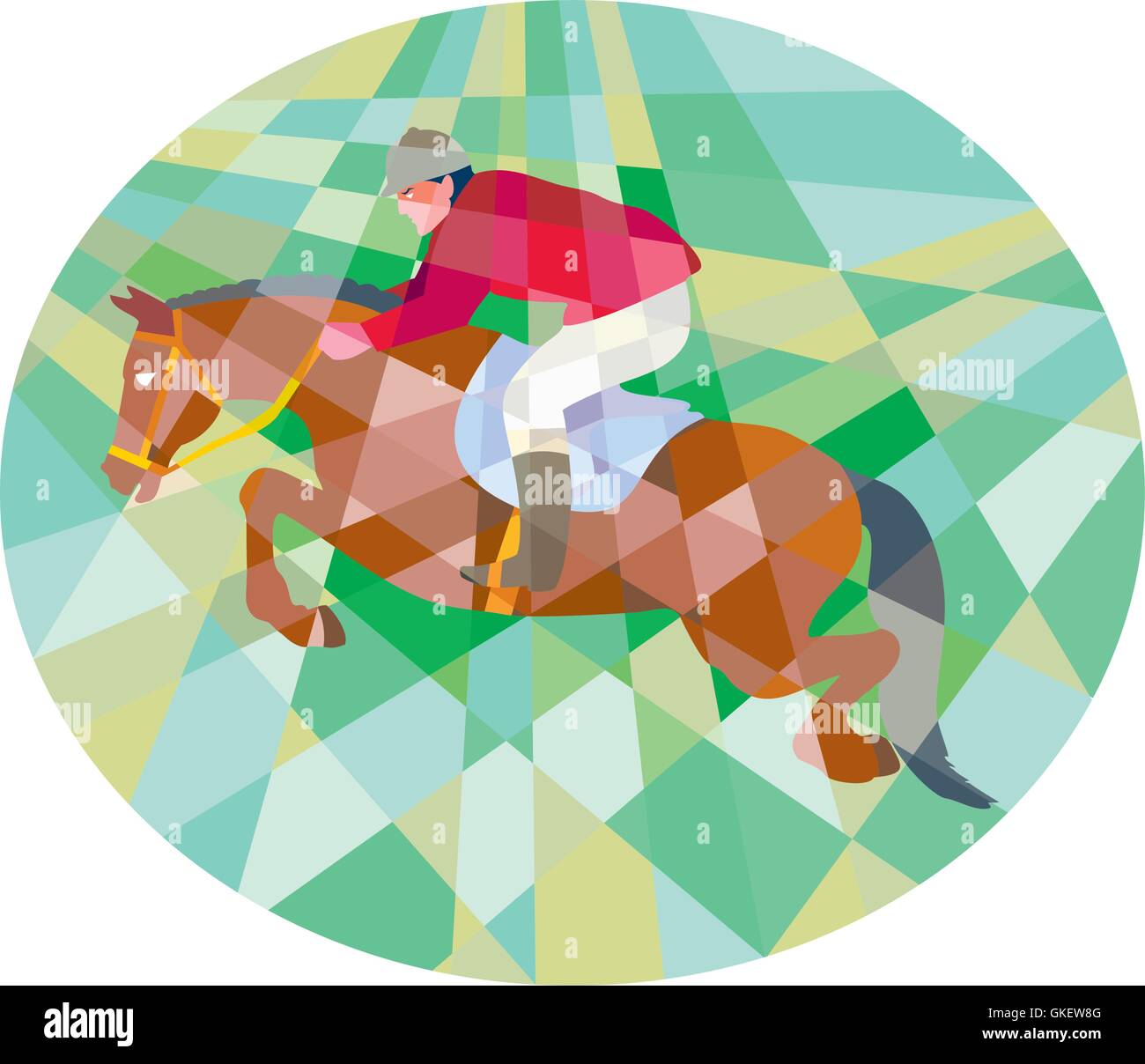 Low poly horse 3d Stock Vector Images - Alamy