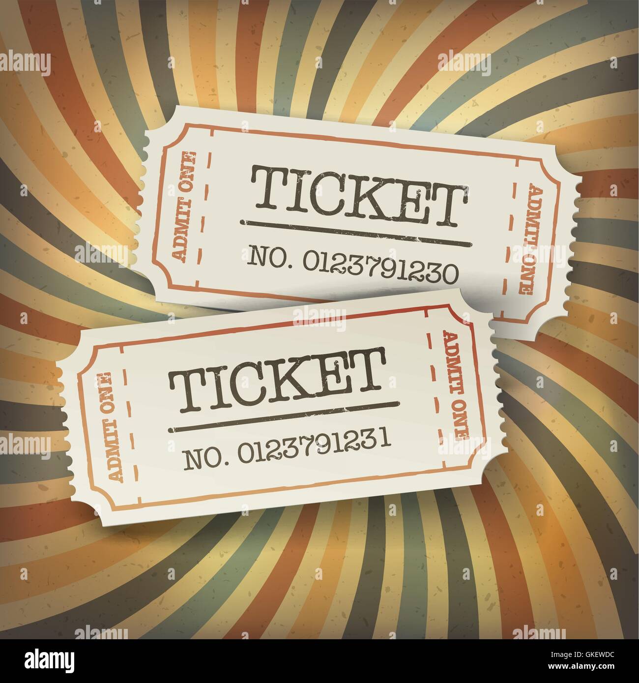 Two cinema tickets on Stock Vector Images - Alamy
