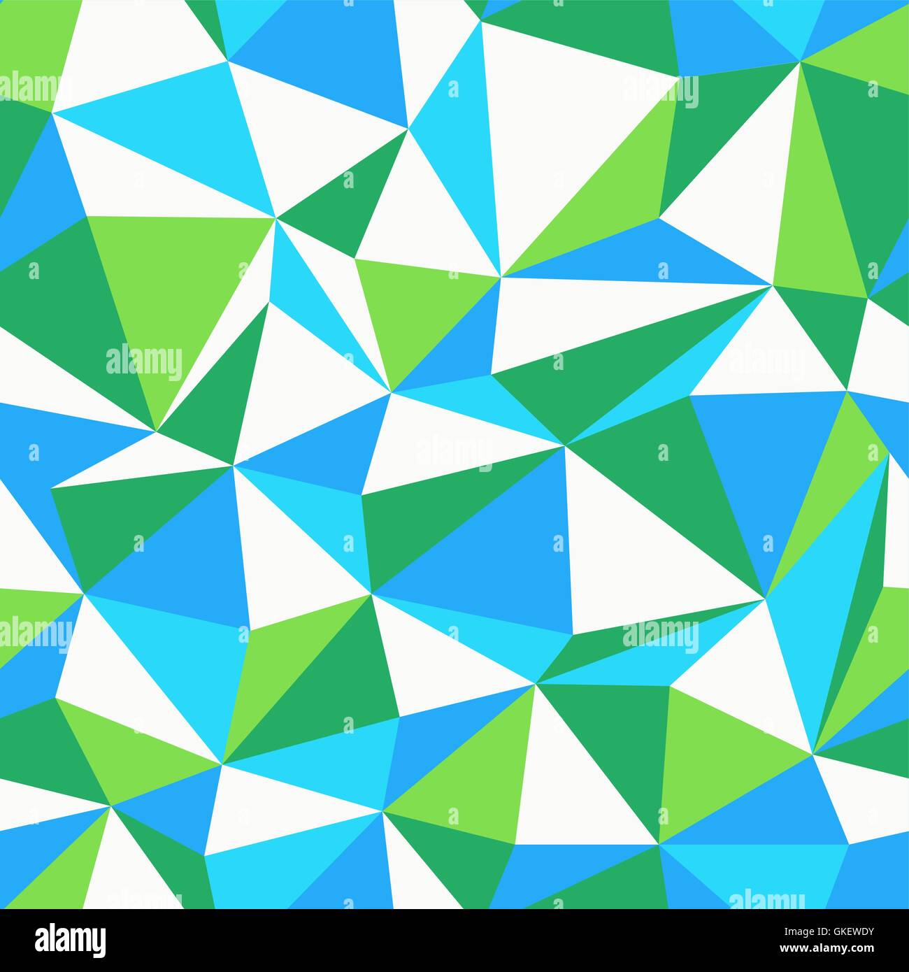 Triangle seamless pattern. Green and Blue color themed Stock Vector ...