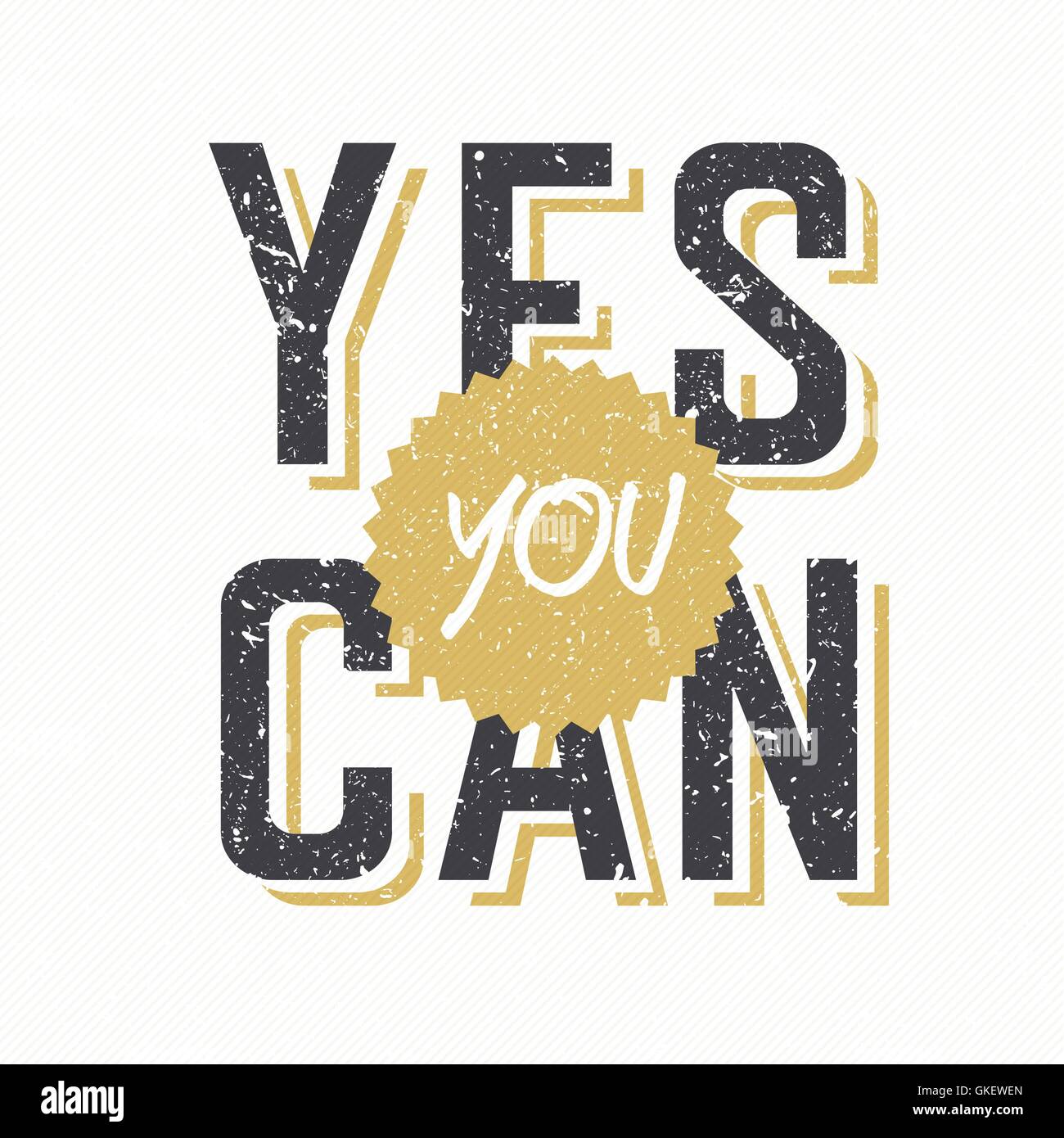 Yes you can do it Stock Vector Images - Alamy