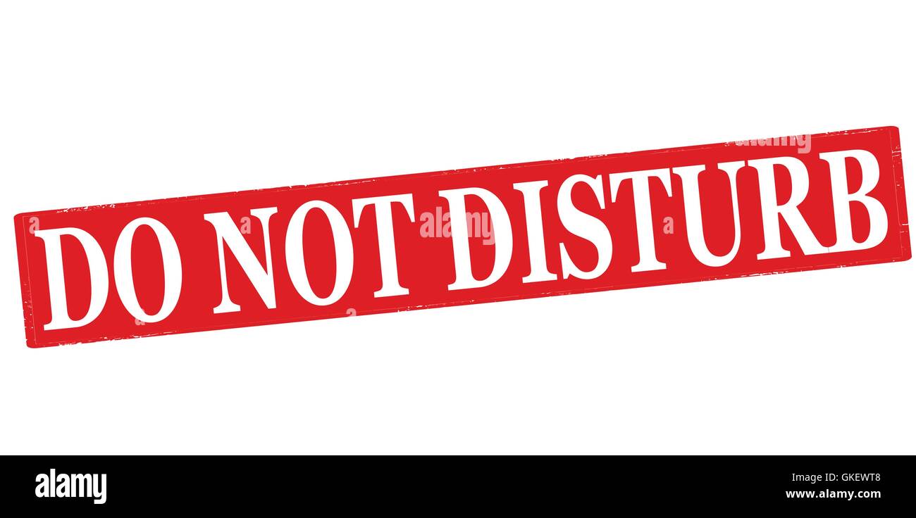 Do not disturb Stock Vector Image & Art - Alamy