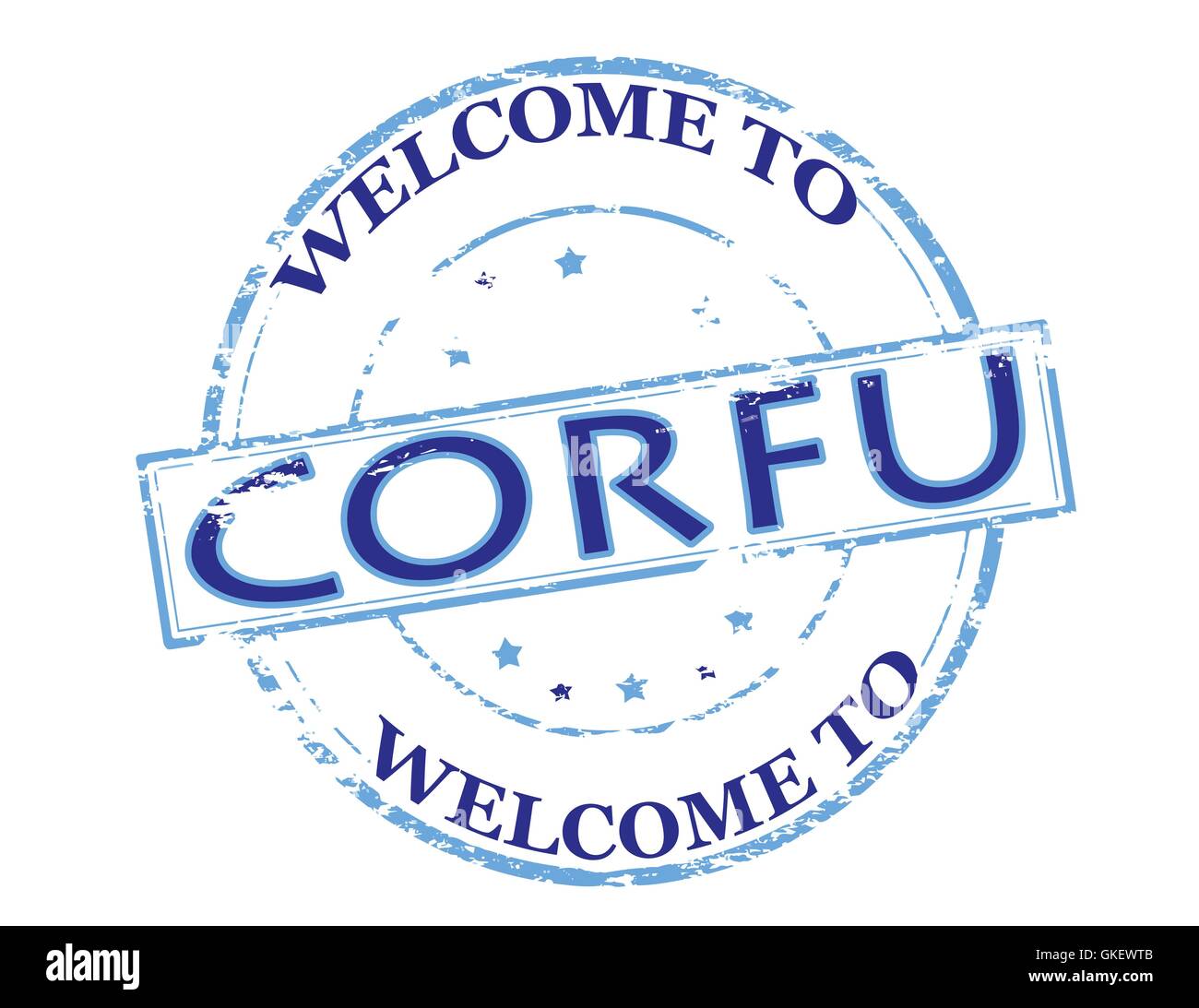 Corfu stamp hi-res stock photography and images - Alamy