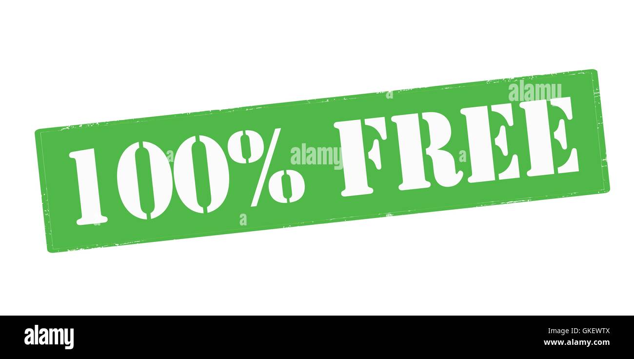 One hundred percent free Stock Vector Image & Art - Alamy