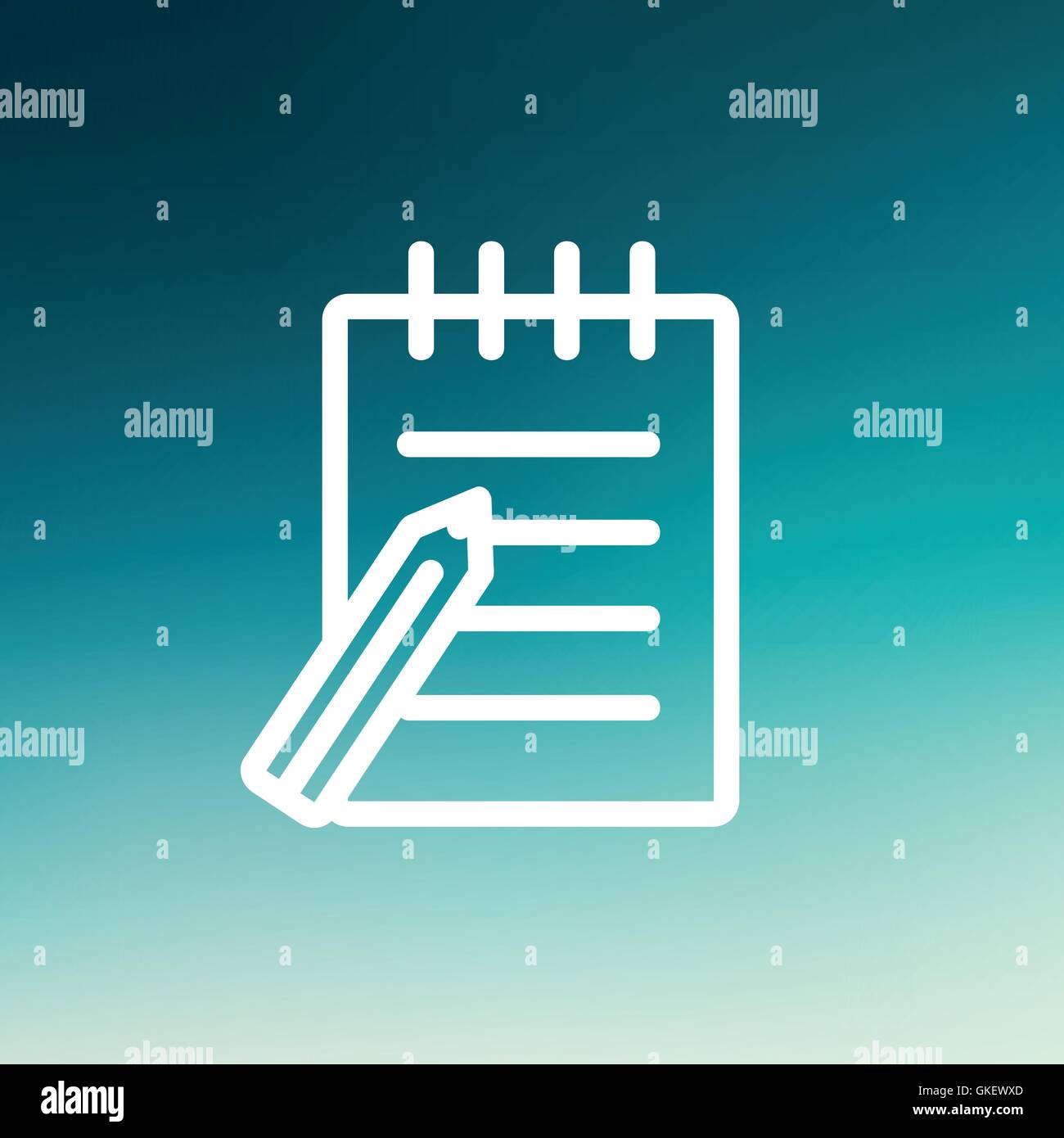 Pen and pad paper Stock Vector Images - Alamy