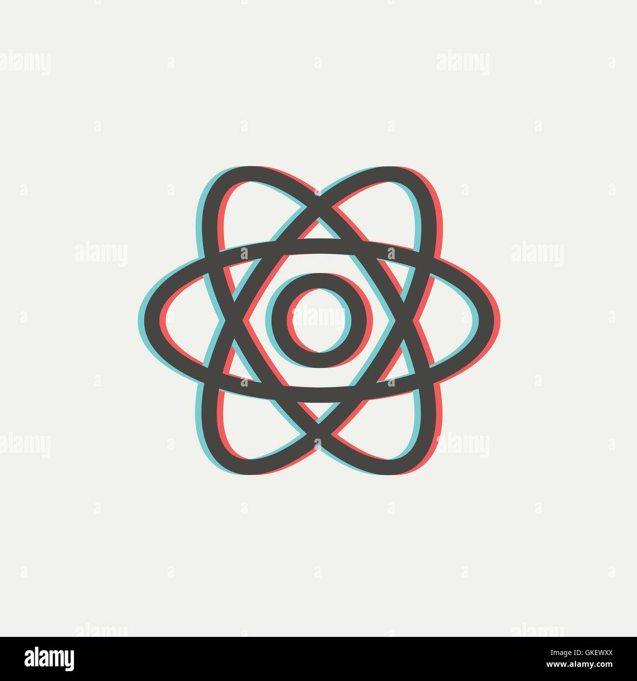 Nuclear model of the atom Stock Vector Images - Alamy