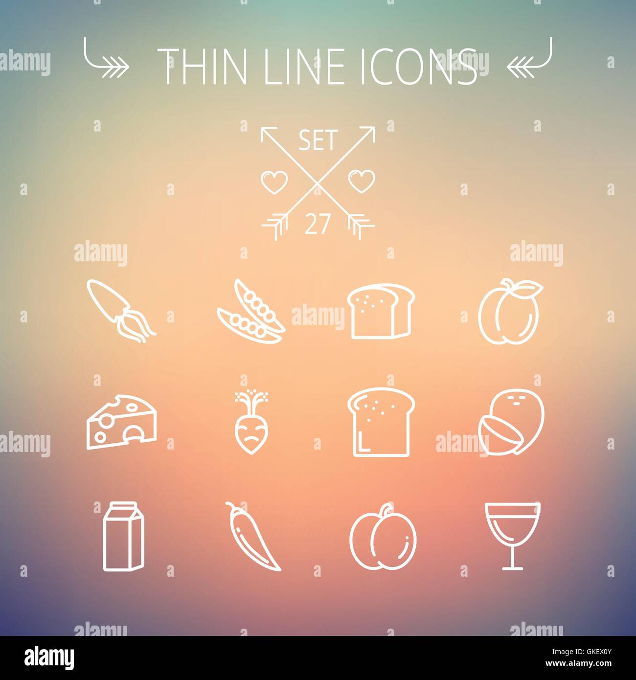 Food and drink set hi-res stock photography and images - Alamy