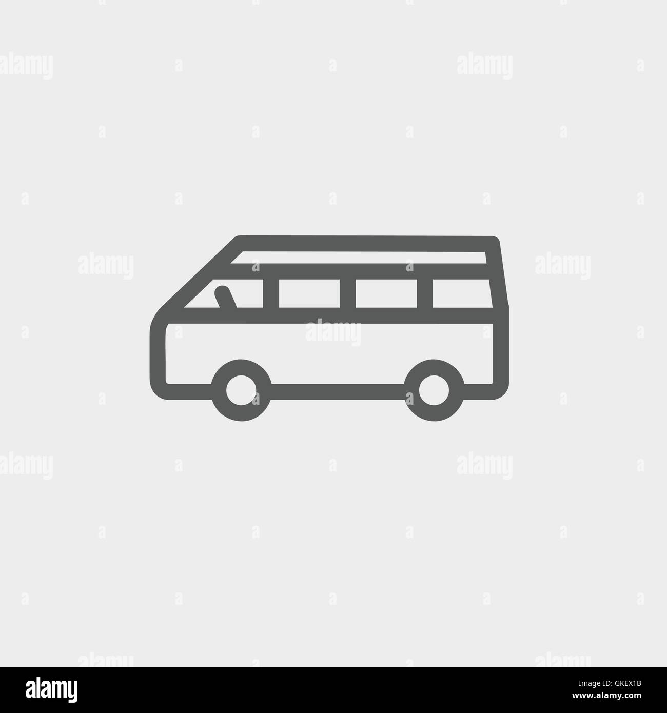 Delivery van on highway Stock Vector Images - Alamy