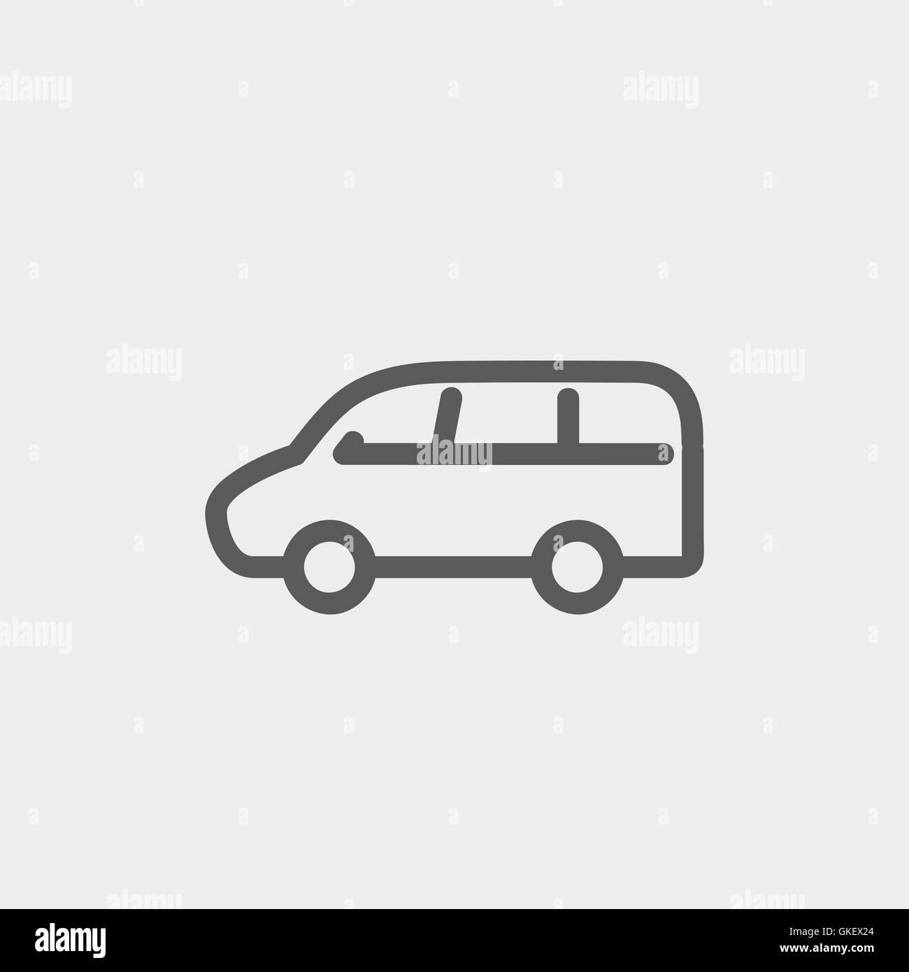 Van transport thin line icon Stock Vector Image & Art - Alamy