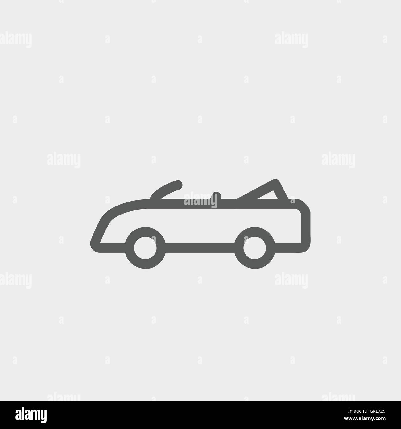 Convertible car side view Black and White Stock Photos & Images - Alamy