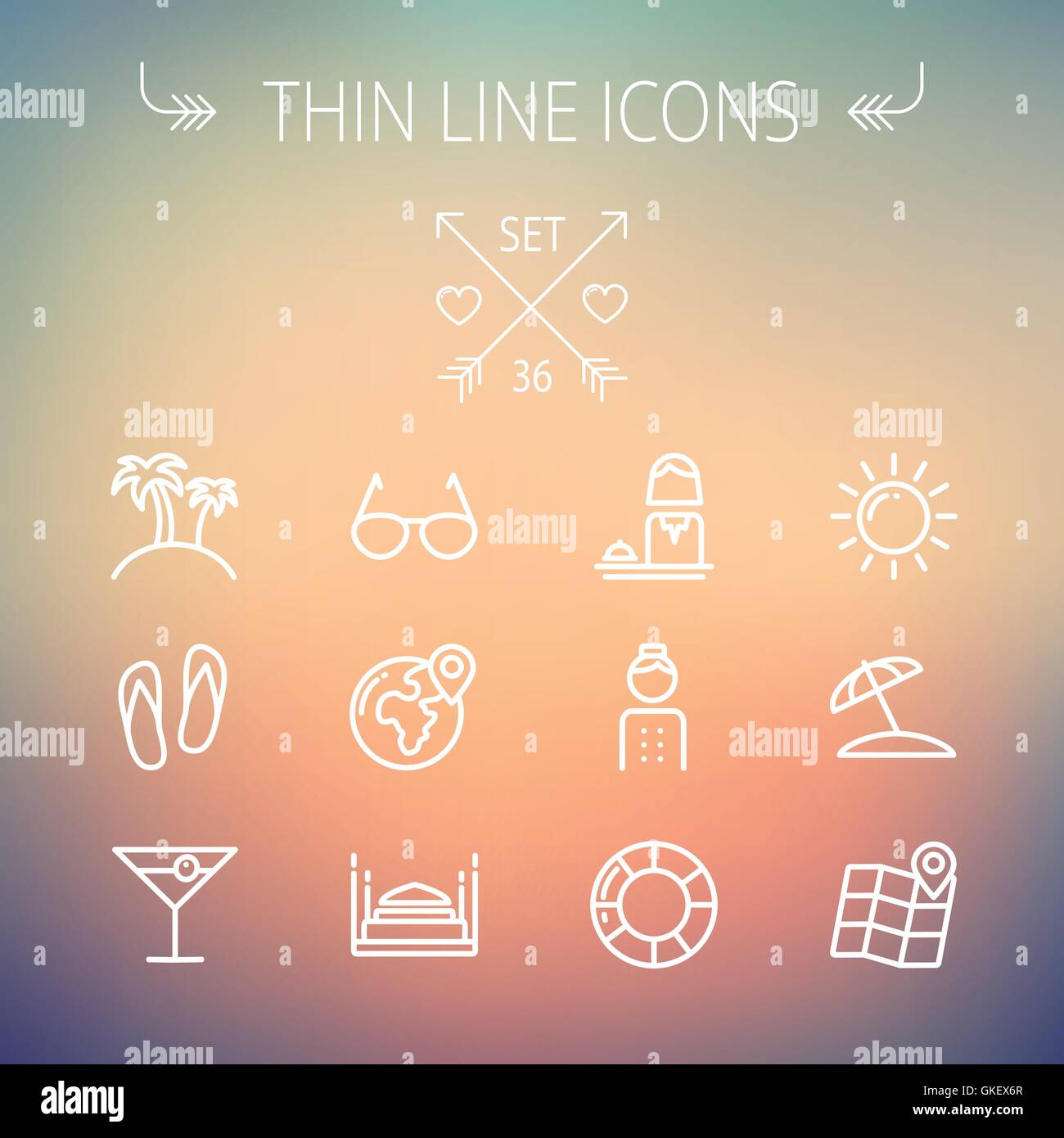 Travel luggage icon outline Stock Vector Images - Alamy