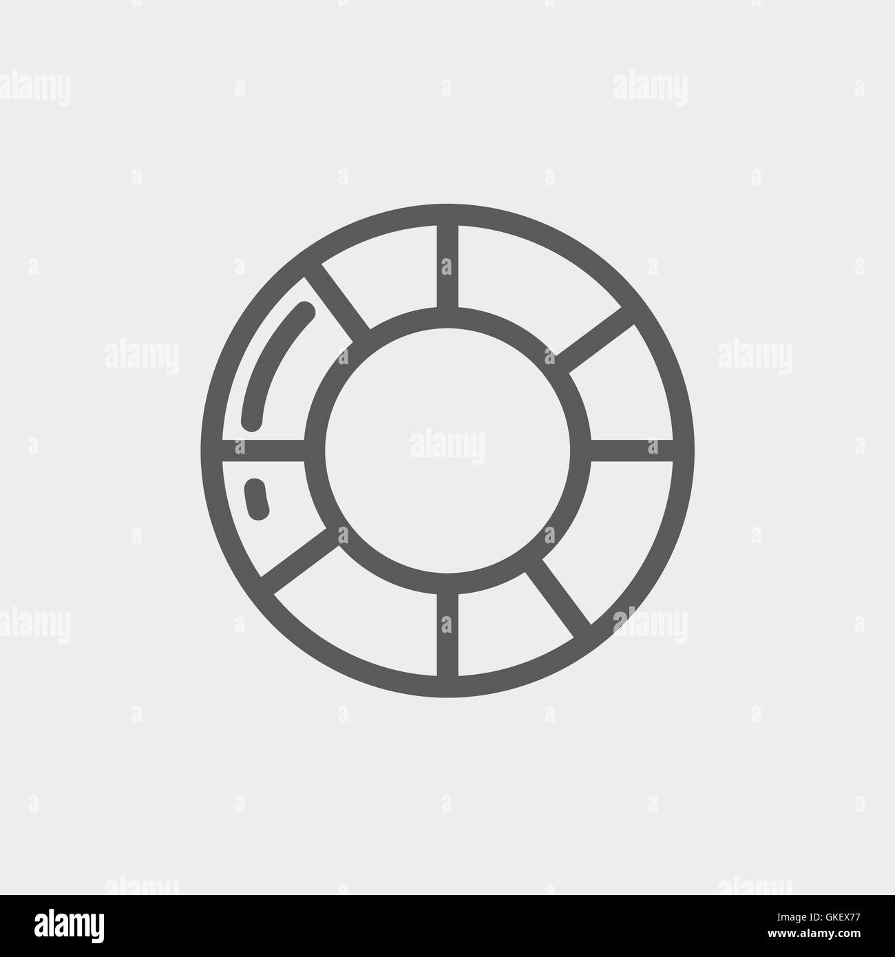 Life insurance icon line Black and White Stock Photos & Images - Alamy