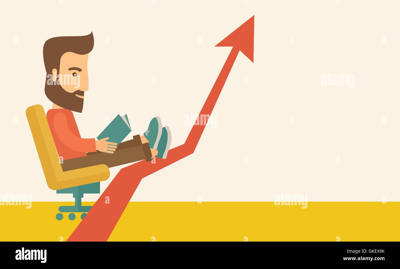 Growing business graph computer Stock Vector Images - Alamy