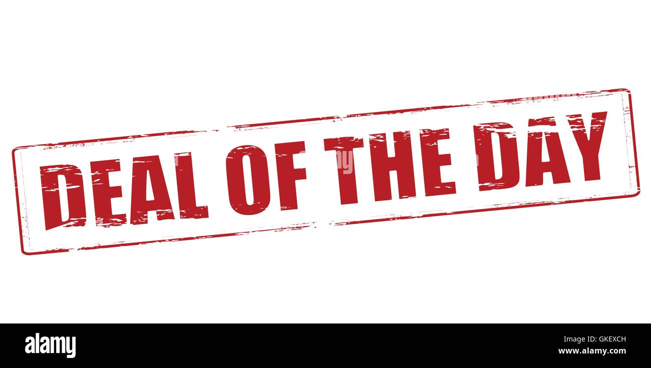 Deal of the day Stock Vector Image & Art - Alamy