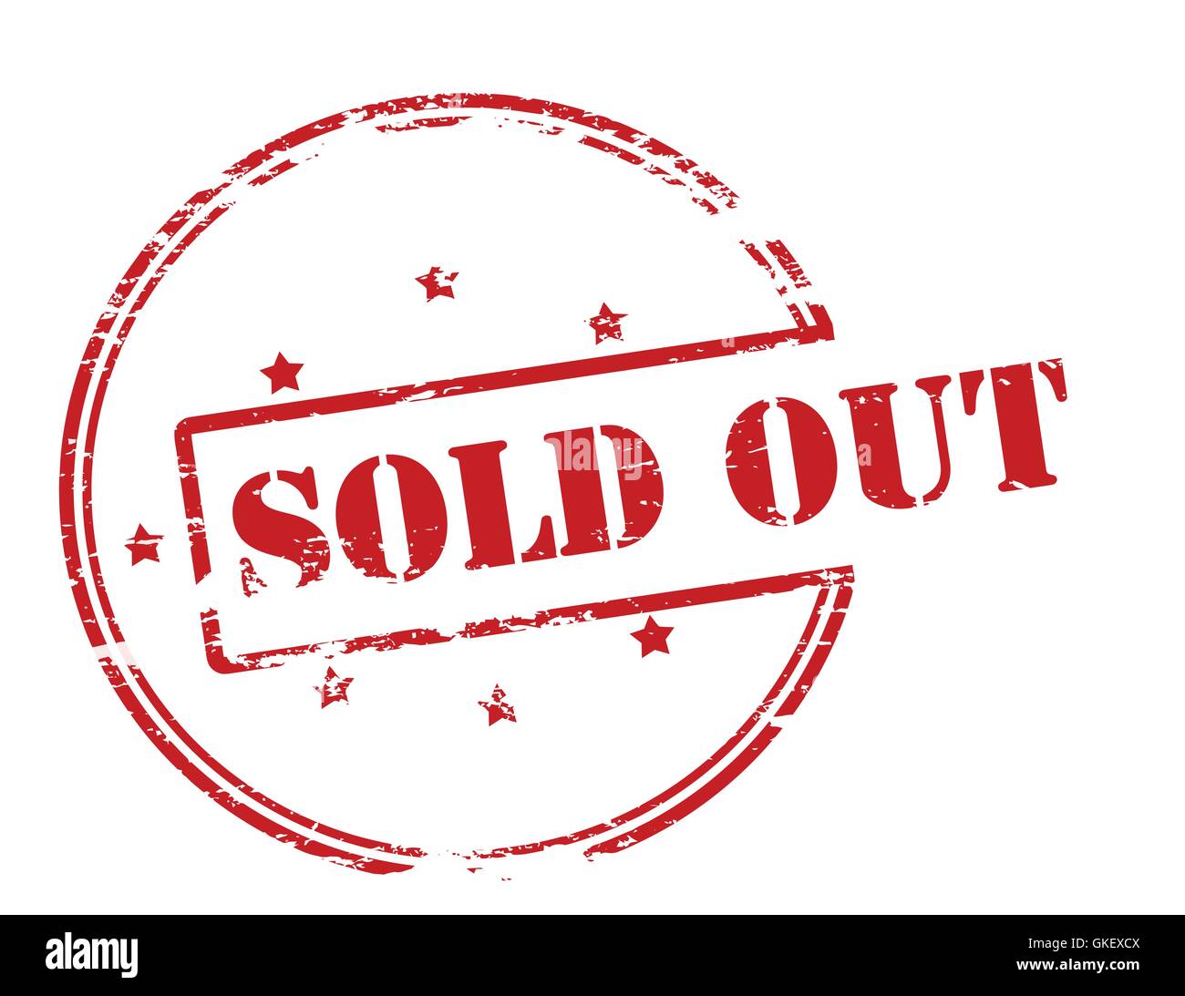 Sold out round red Stock Vector Images - Alamy