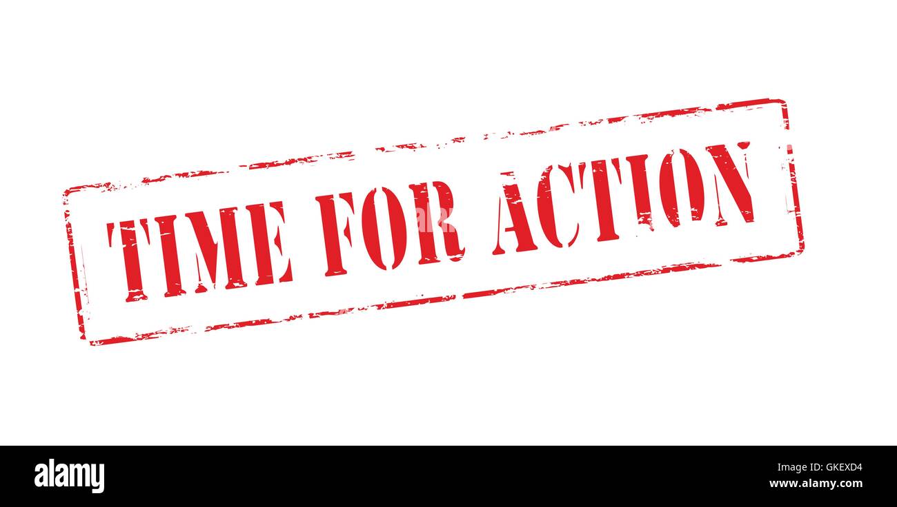 Time action sign red Cut Out Stock Images & Pictures - Alamy