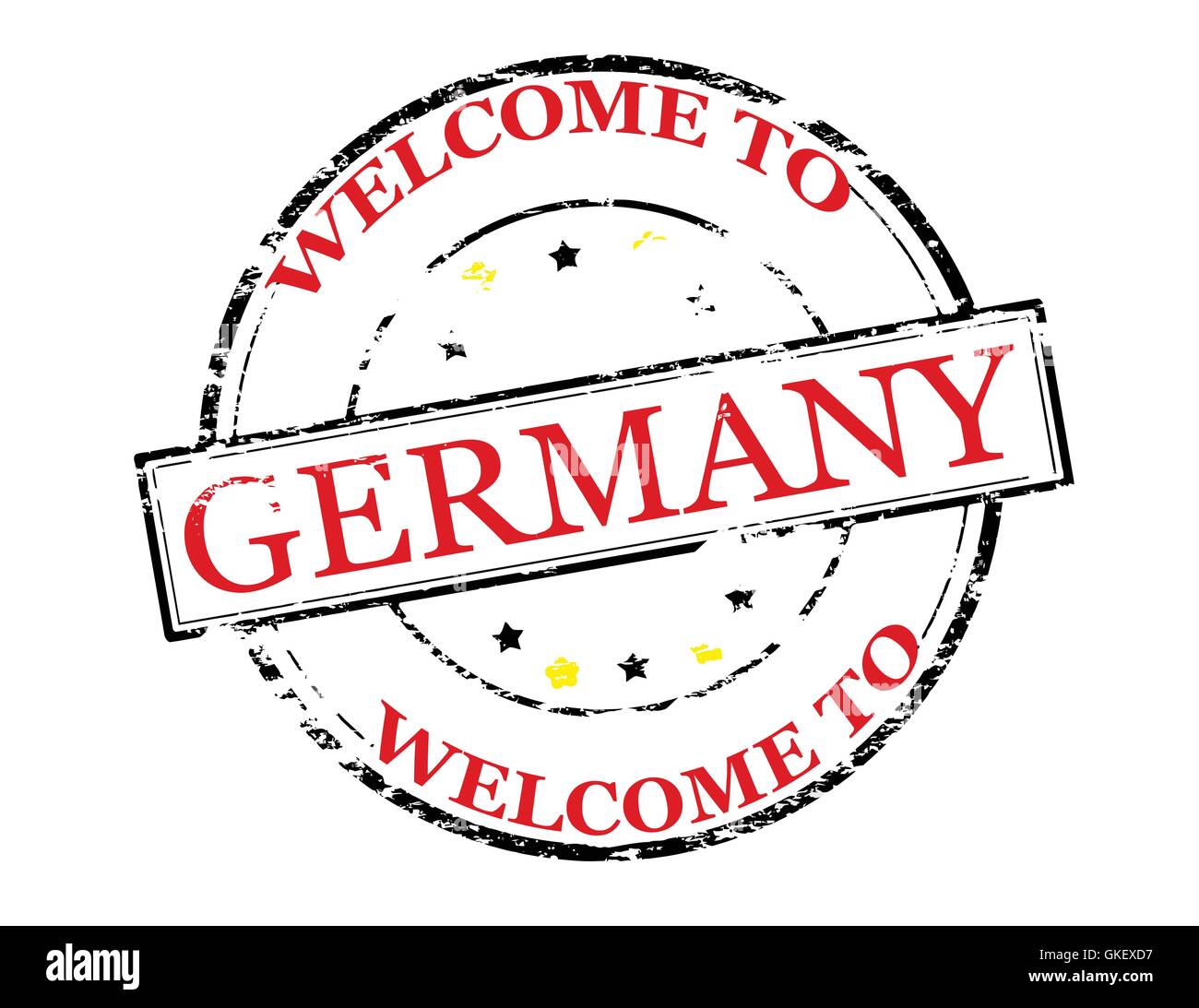 Welcome to Germany Stock Vector Image & Art - Alamy