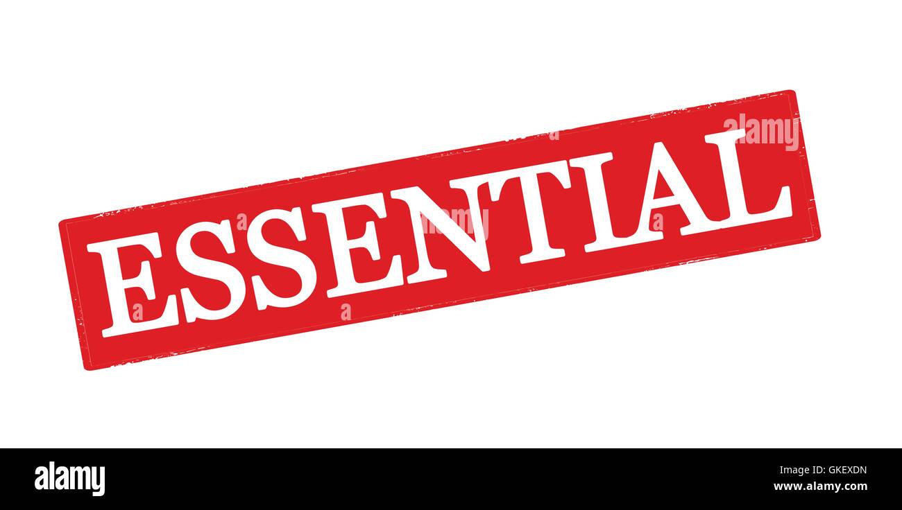 Essential stamp Stock Vector Images - Alamy