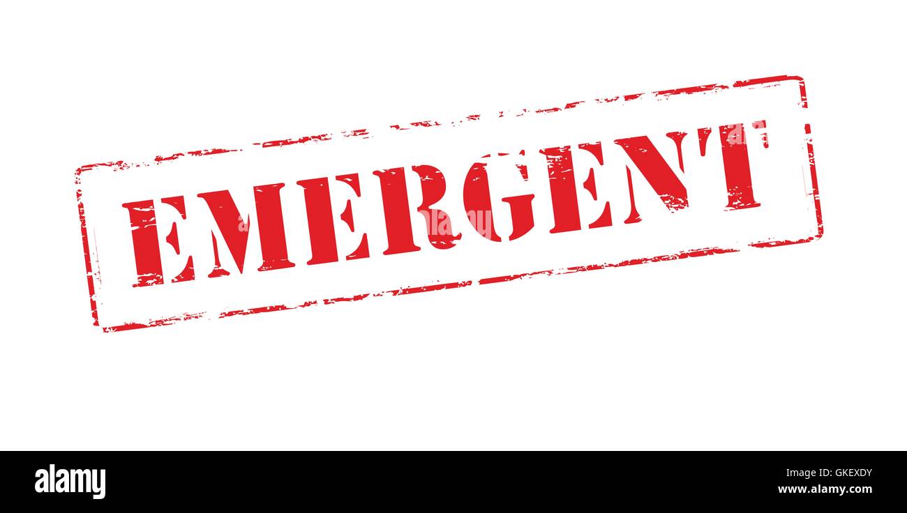 Emergent sign Stock Vector Images - Alamy