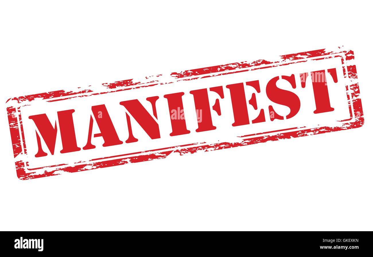 Manifest Stock Vector Images - Alamy
