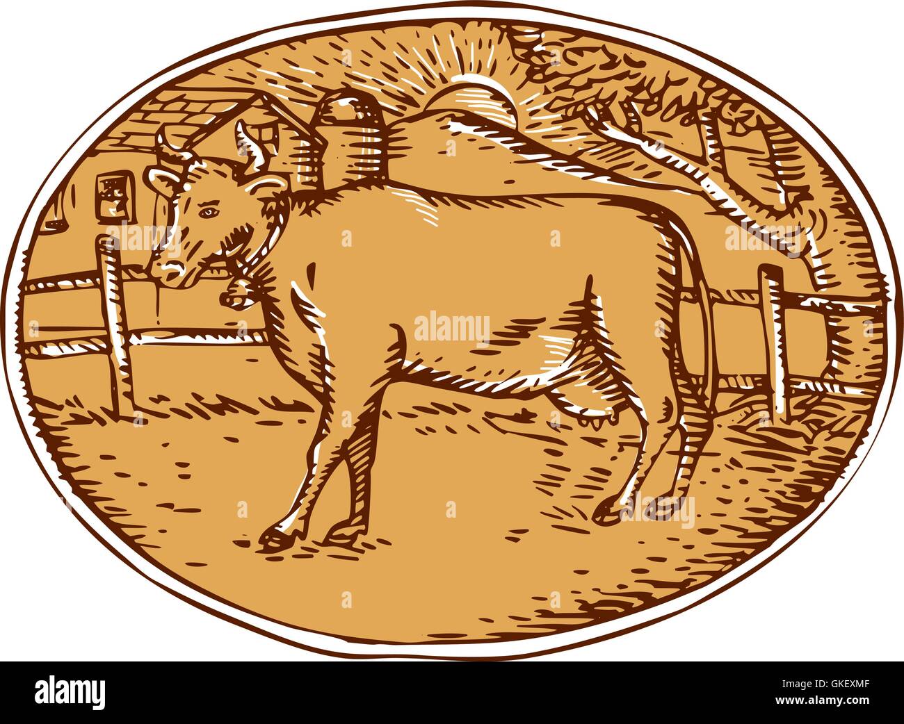 Oval house Stock Vector Images - Alamy