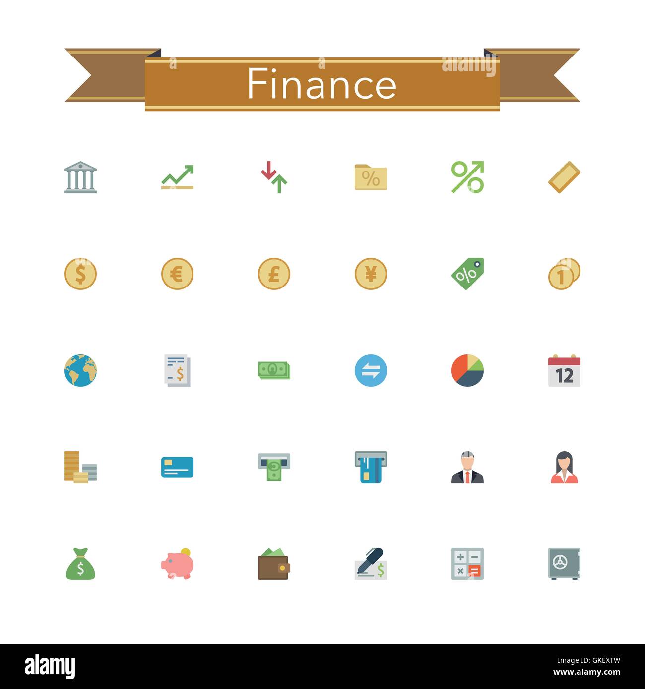 Flat chart finance hi-res stock photography and images - Alamy