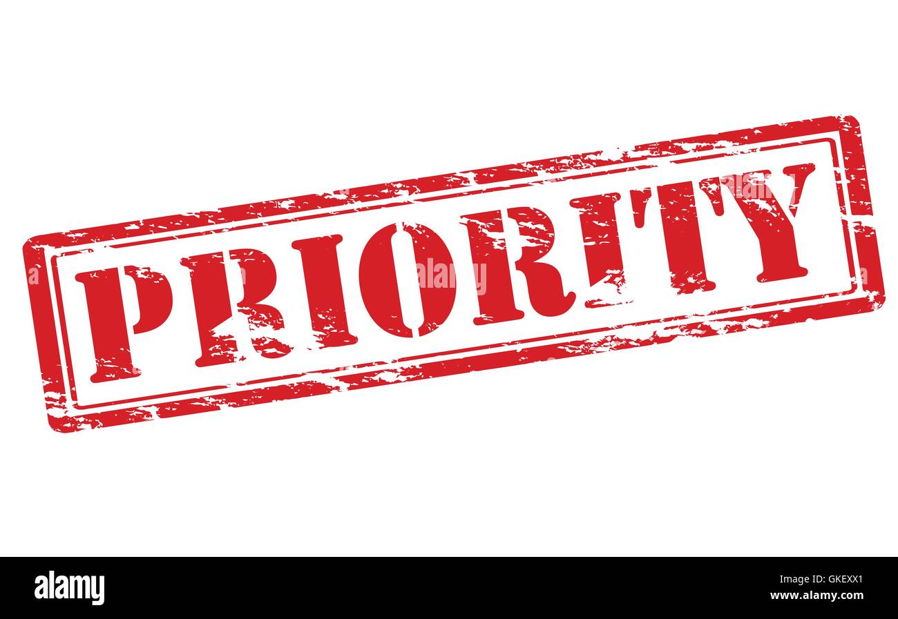 Rubber stamp priority Stock Vector Images - Alamy