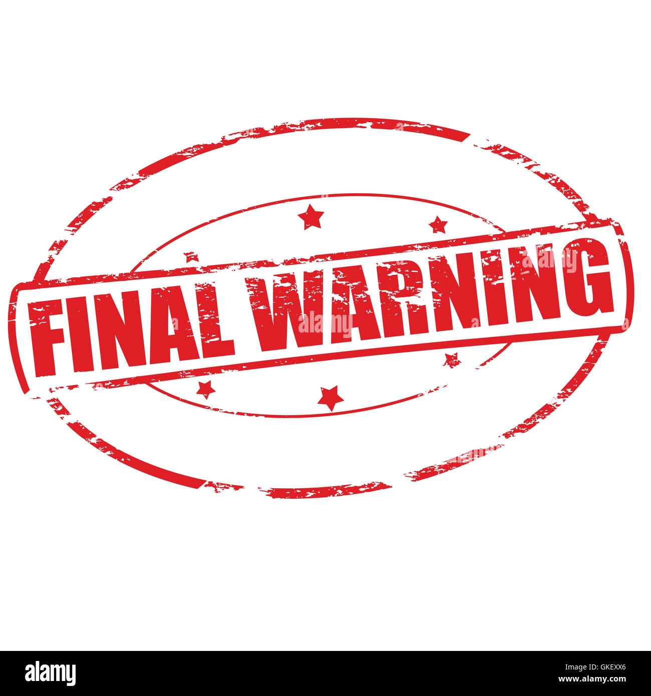 Final warning Stock Vector Images - Alamy