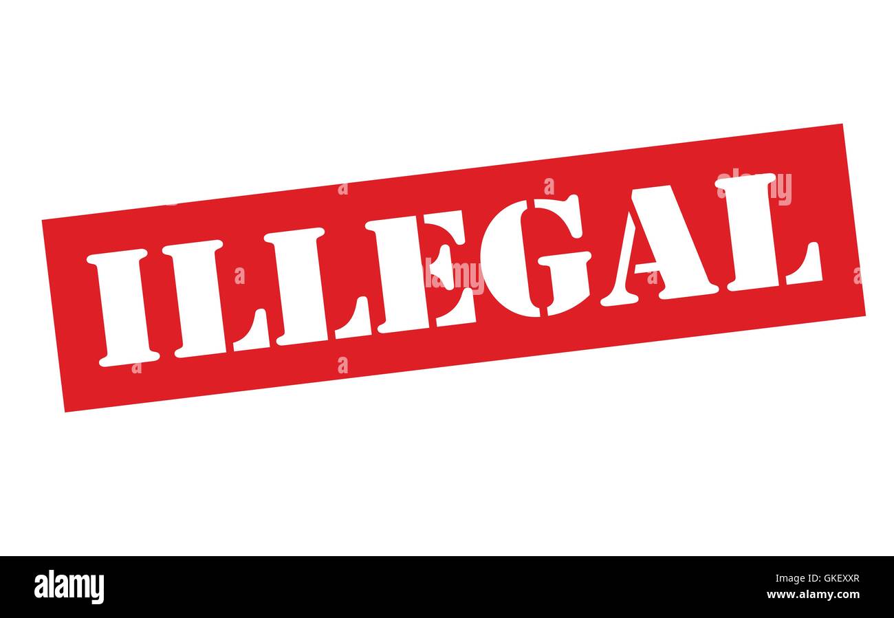 Illegal symbol Stock Vector Images - Alamy