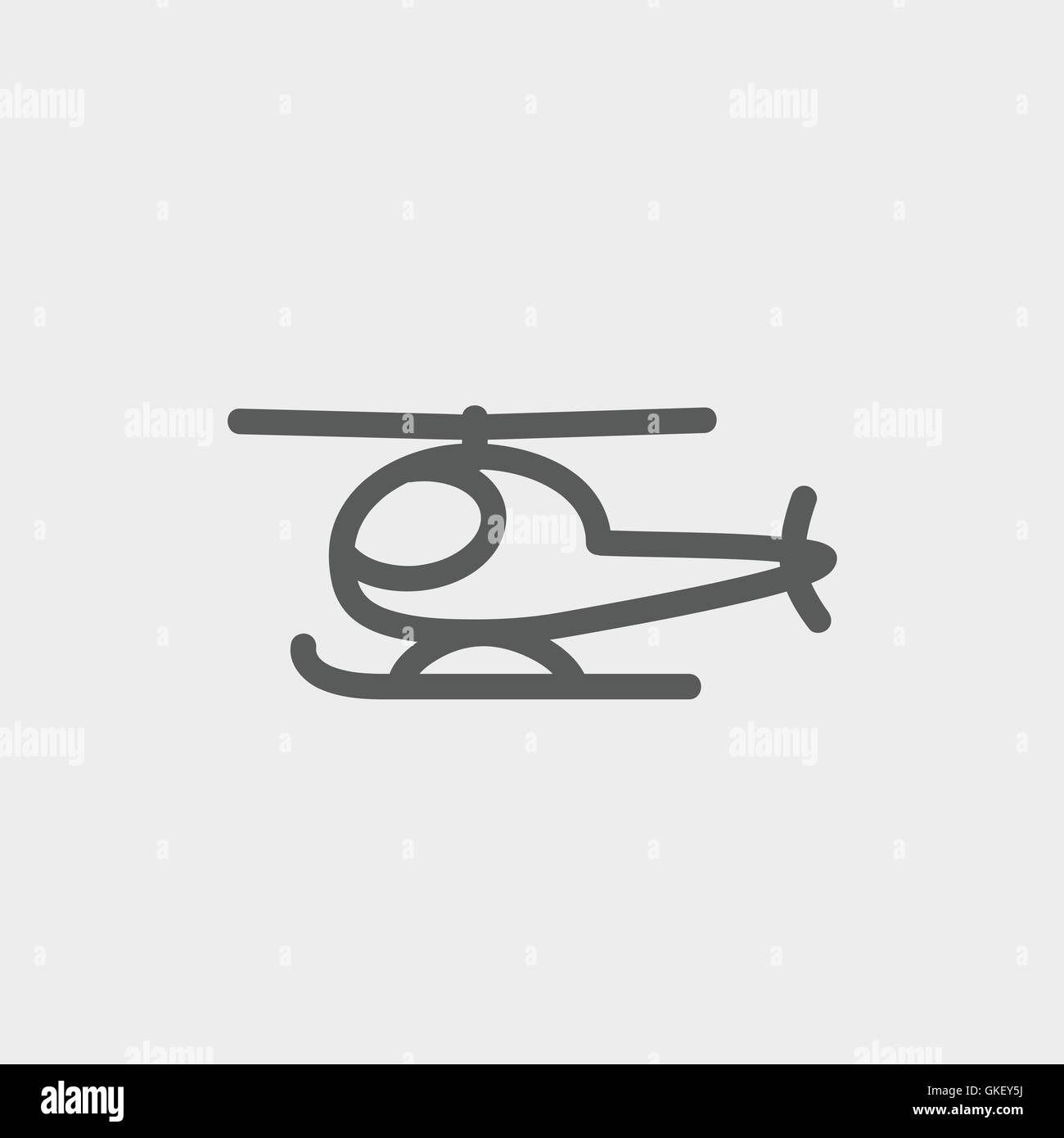 Modern helicopter icon outline hi-res stock photography and images - Alamy