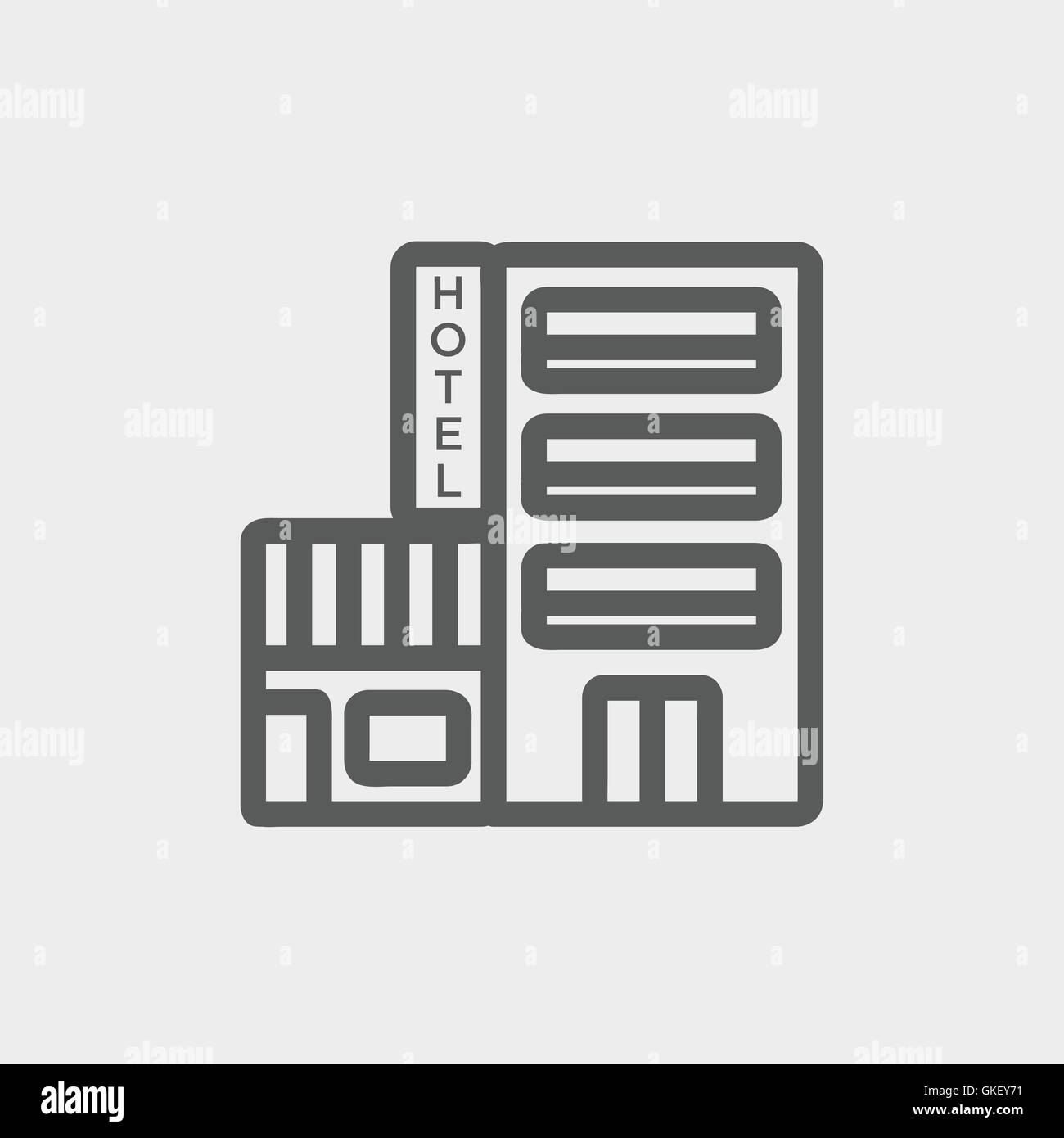 Isometric hotel icon Stock Vector Images - Alamy