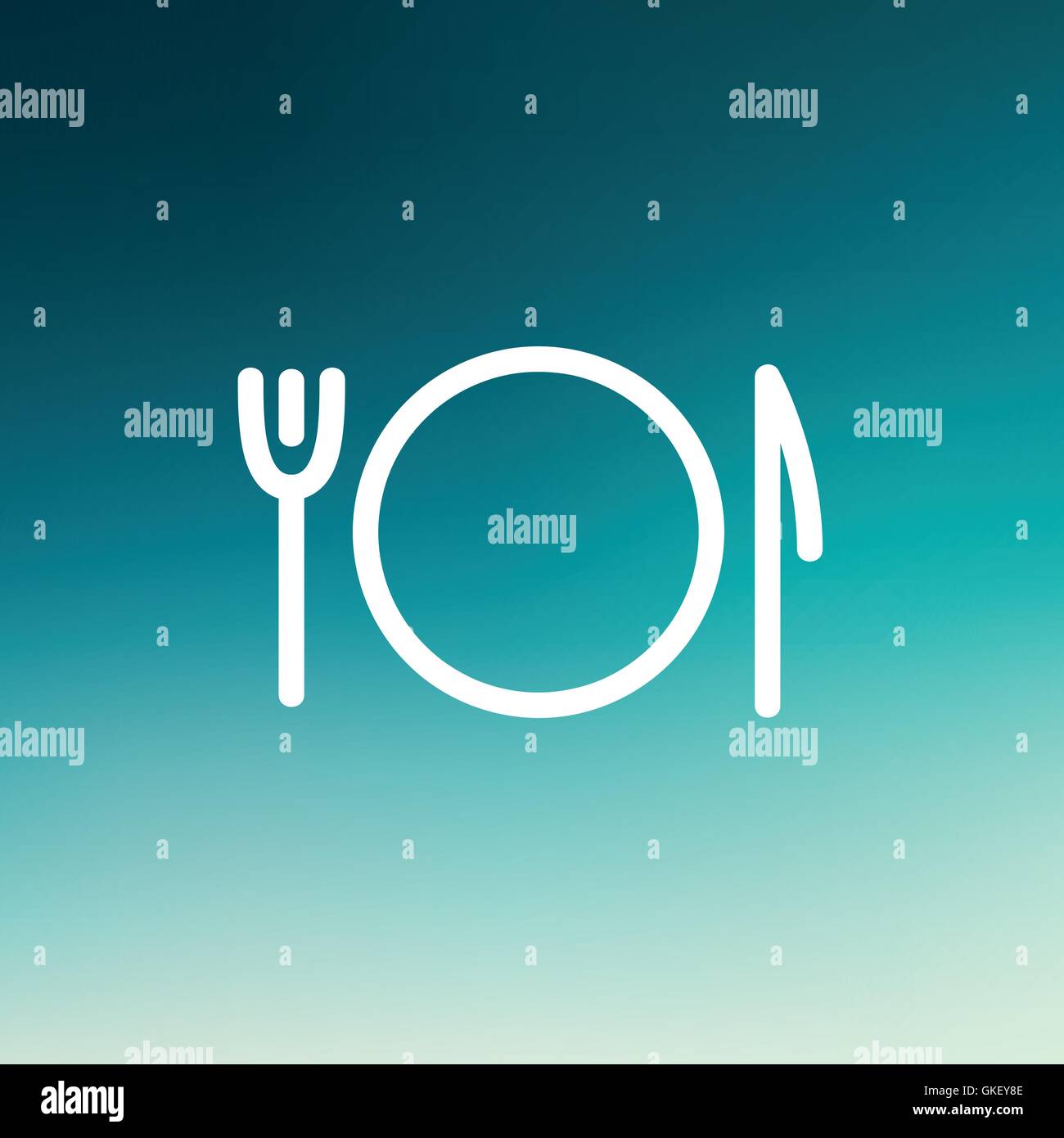 Thin forks Stock Vector Images - Alamy