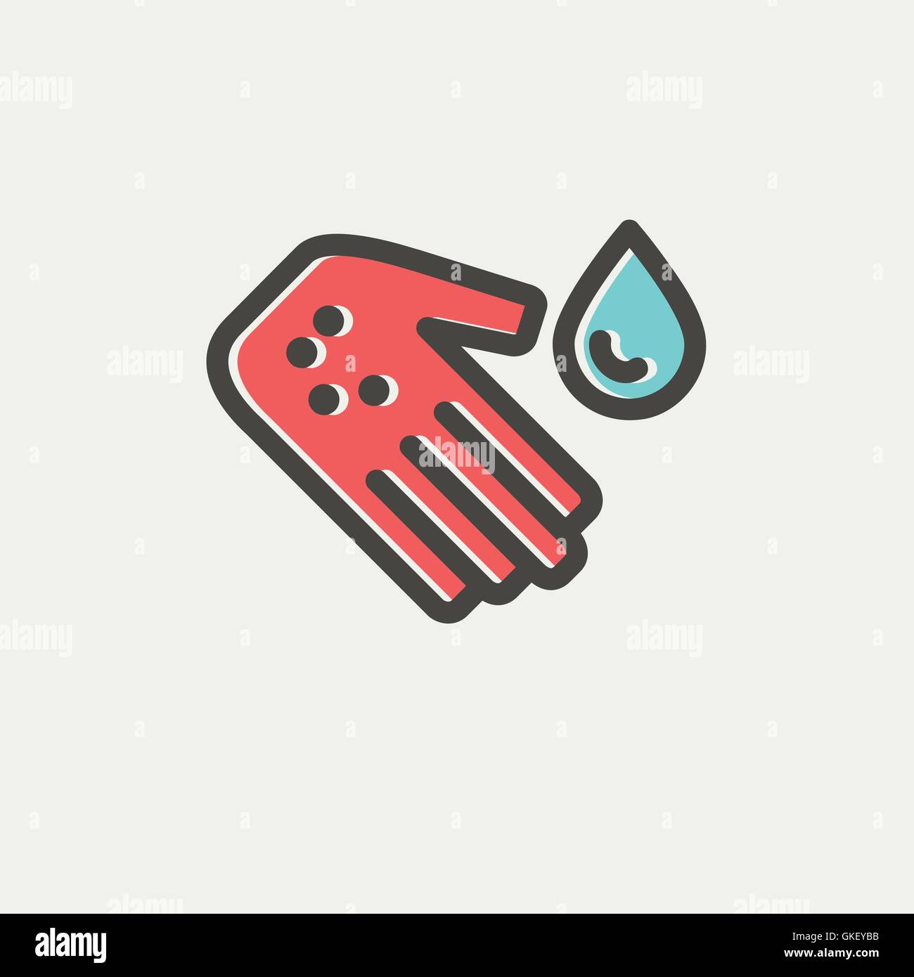 Wash by hand first wash Stock Vector Images - Alamy