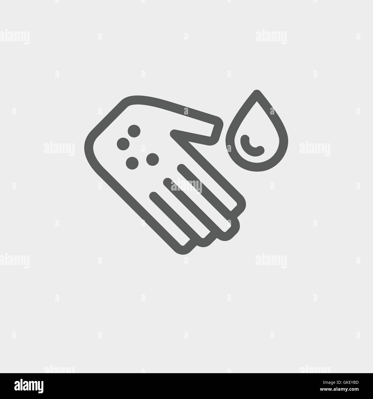 Wash the wound with water thin line icon Stock Vector Image & Art - Alamy