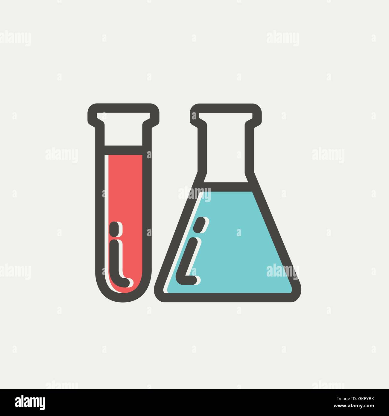 Glass medical beaker Stock Vector Images - Alamy