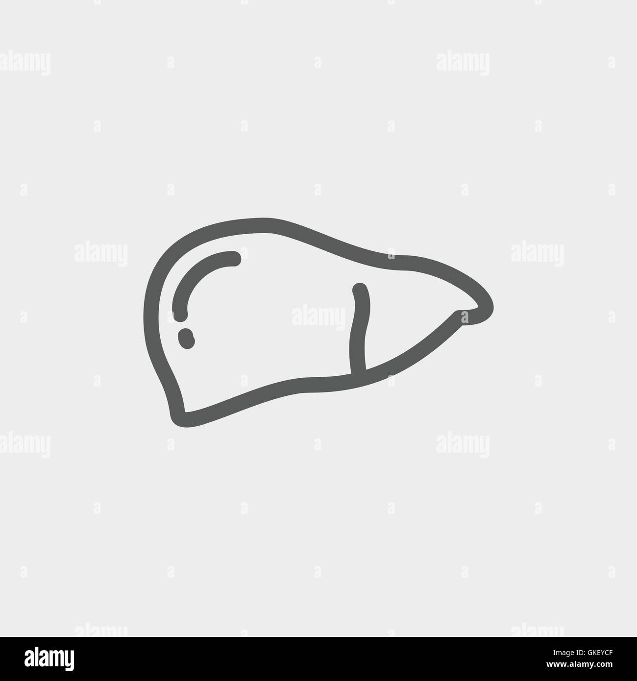 Human liver icon linear hi-res stock photography and images - Alamy