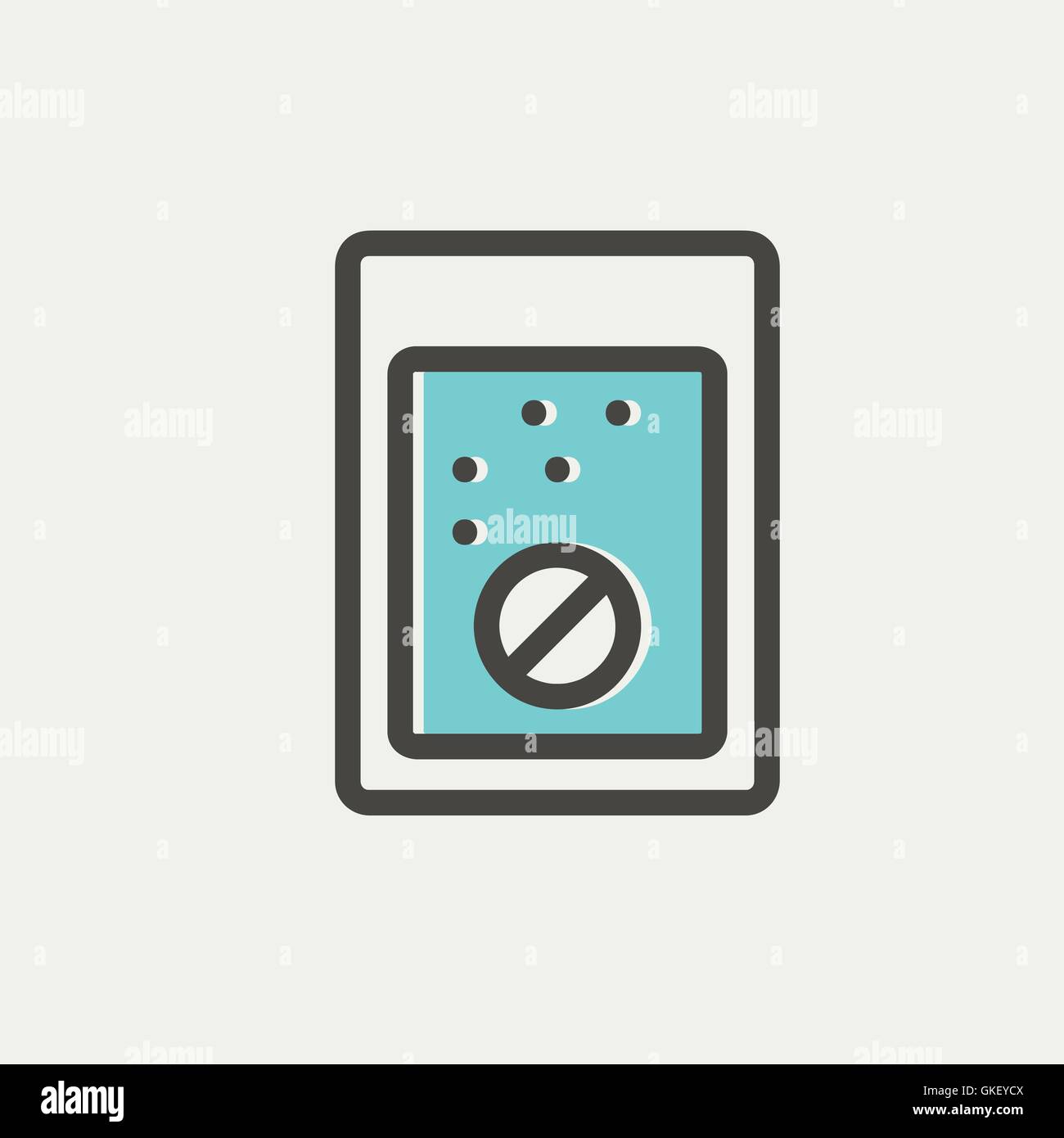 Drawing tablet flat line Stock Vector Images - Alamy