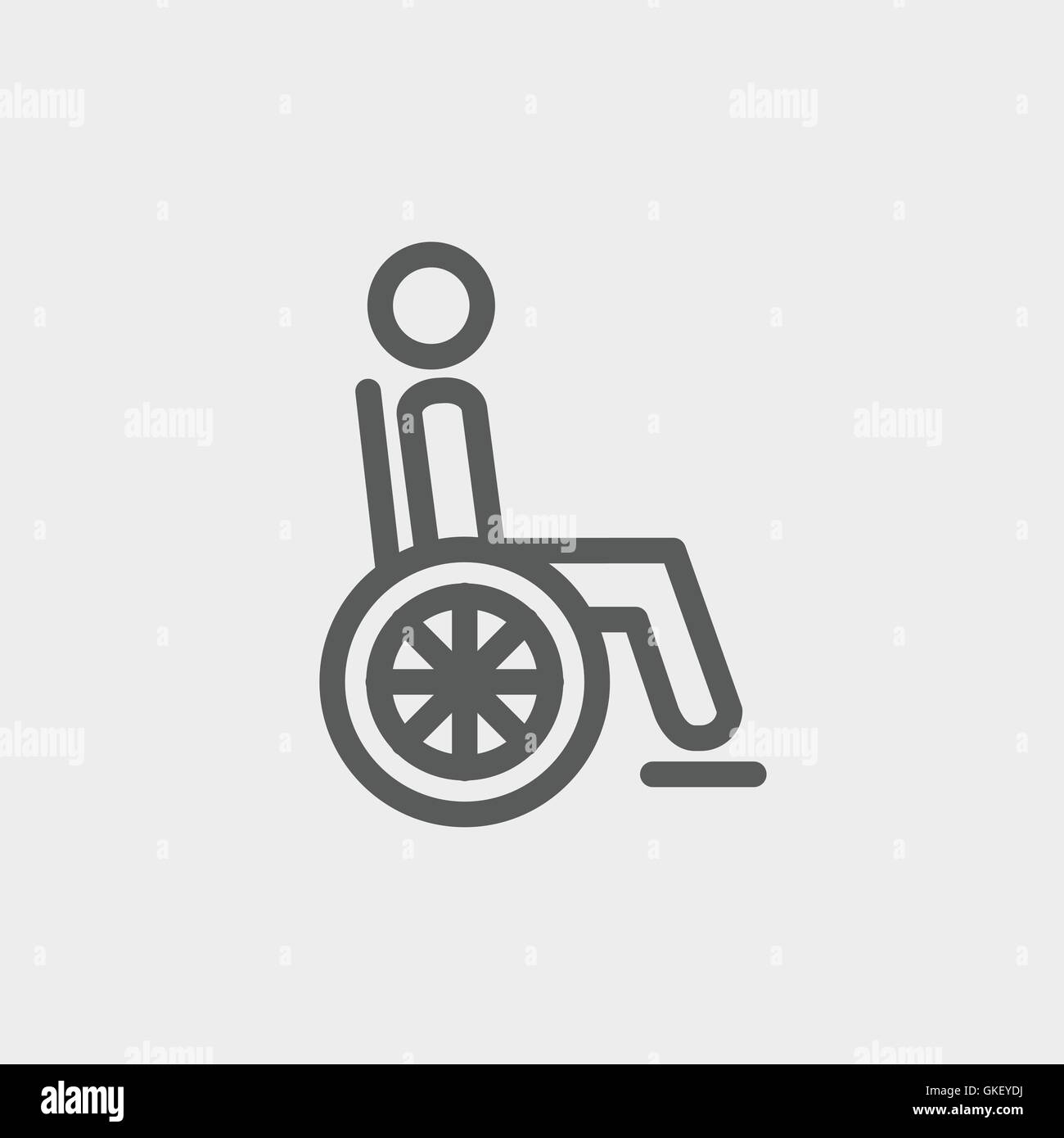 Disabled people help line Stock Vector Images - Alamy
