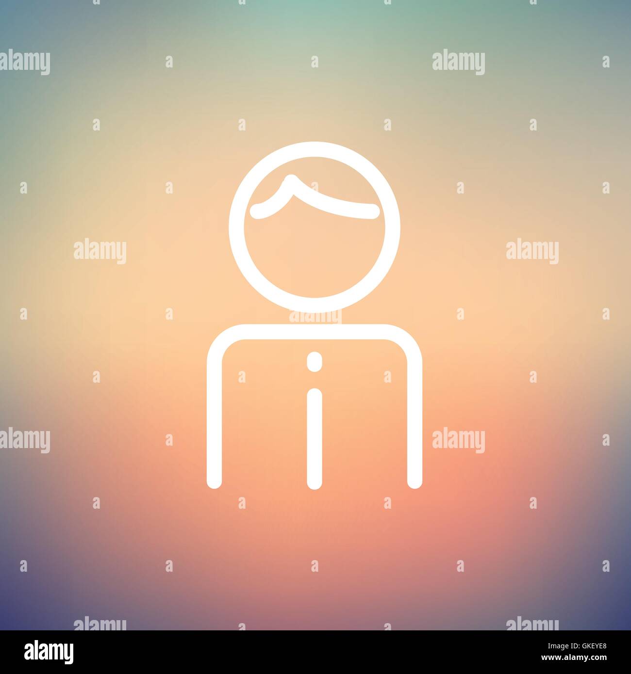 Man thin line icon Stock Vector Image & Art - Alamy