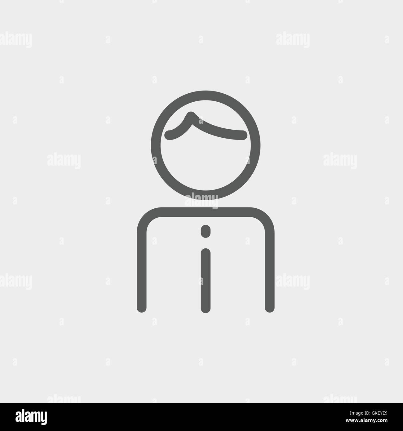 Man thin line icon Stock Vector Image & Art - Alamy