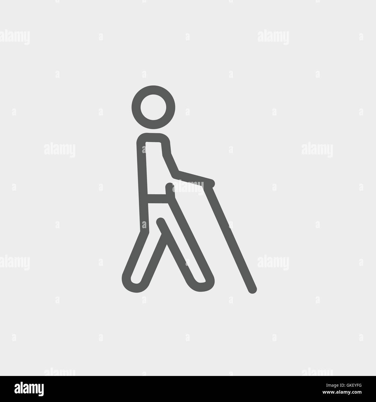 Silhouette stick man vector hi-res stock photography and images - Alamy
