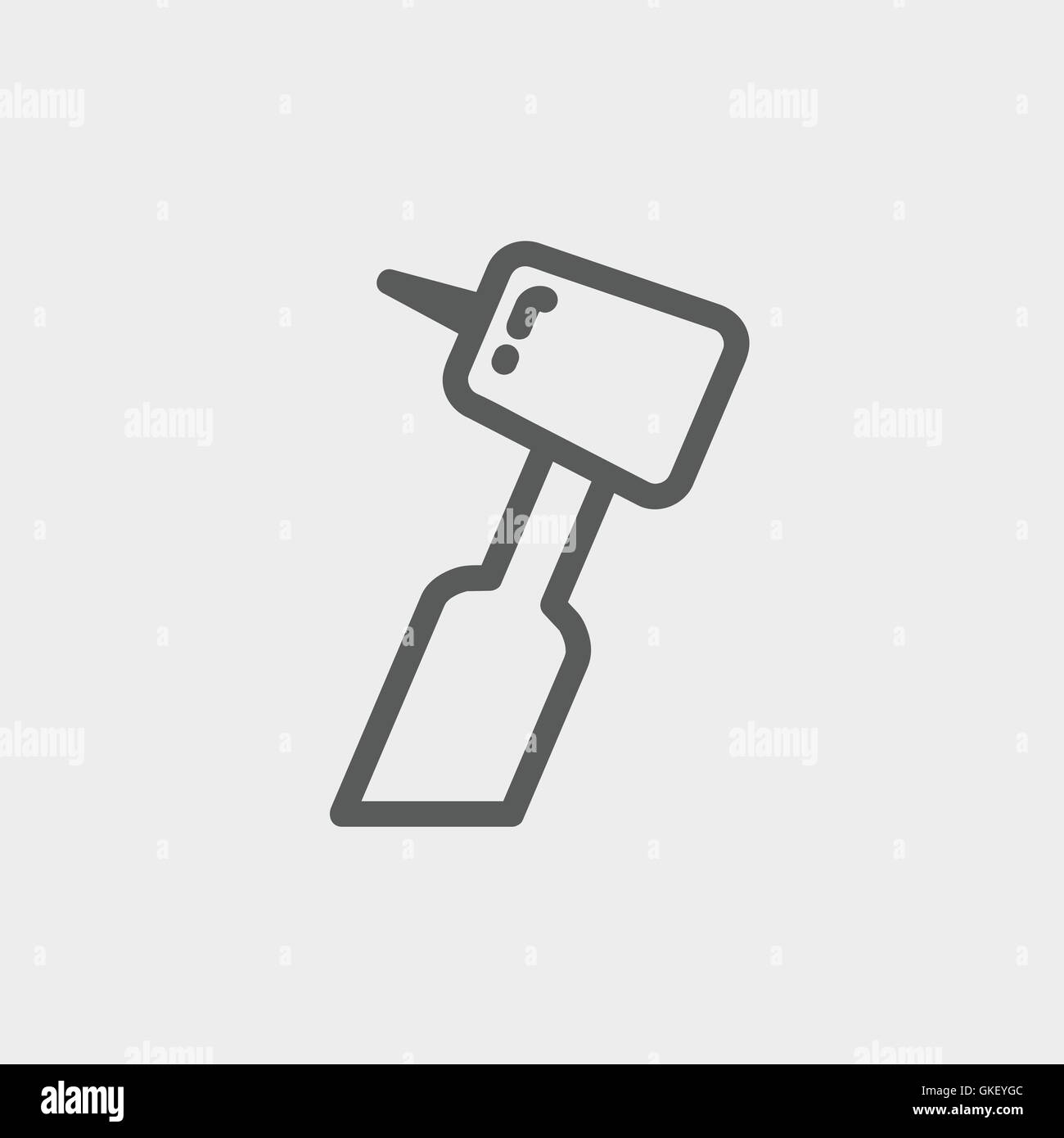 Dental drill thin line Stock Vector Images - Alamy