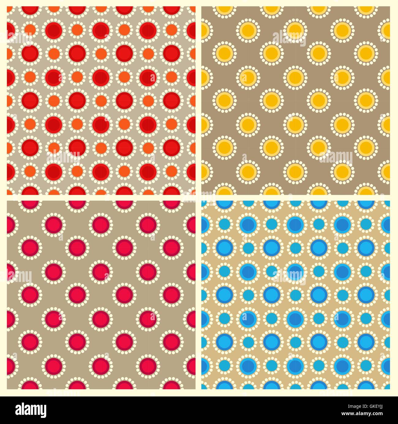 Circle seamless background Stock Vector Images - Alamy