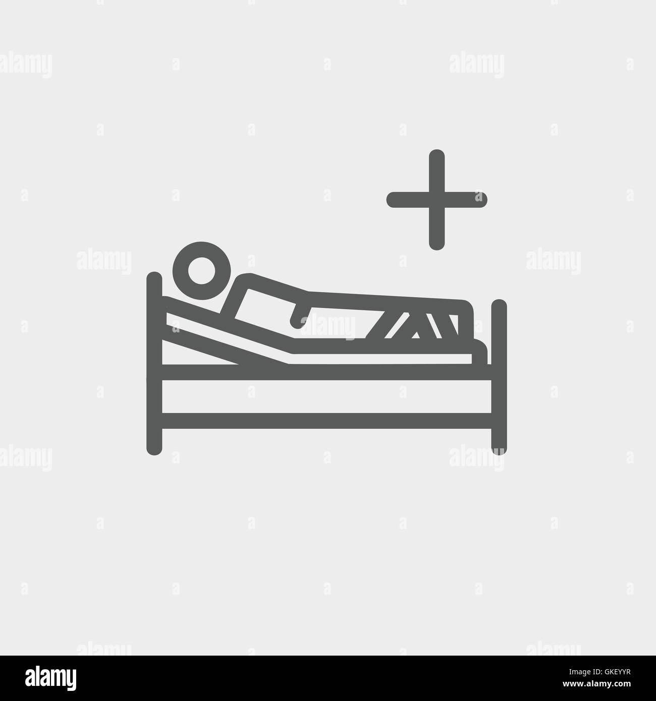 Lying on bed Stock Vector Images - Alamy