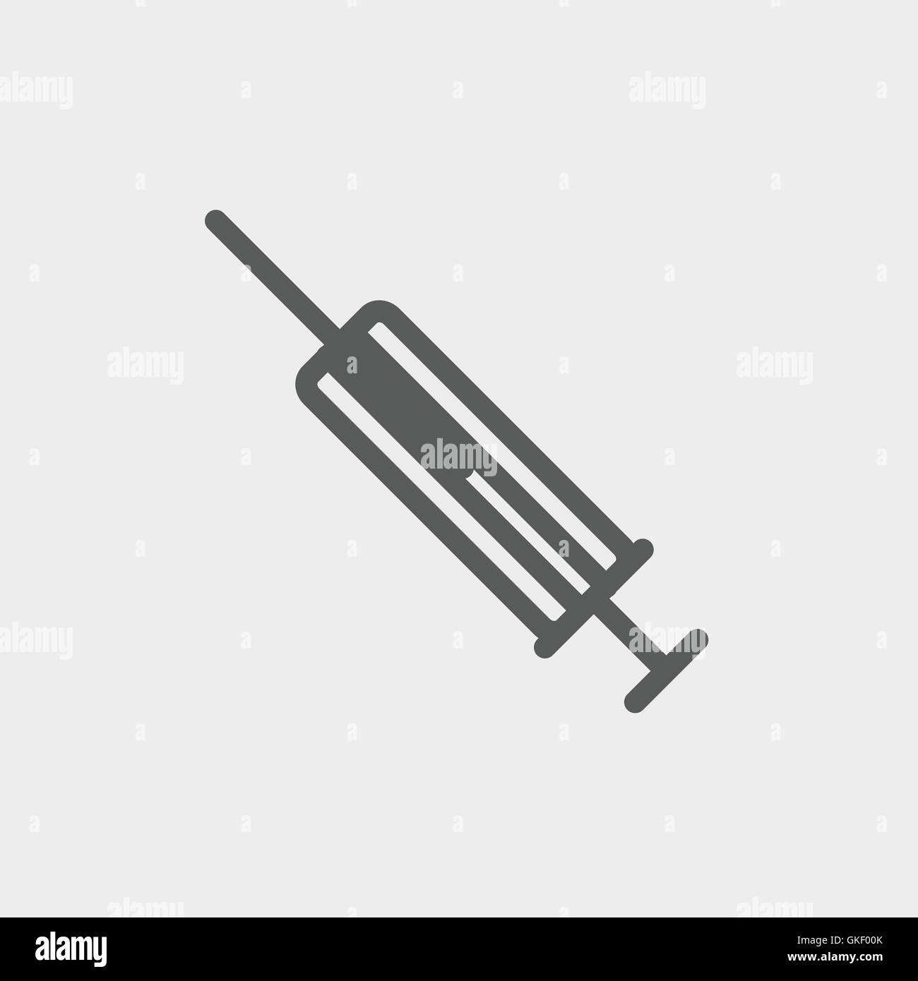 Injection linear icon syringe Stock Vector Images - Alamy