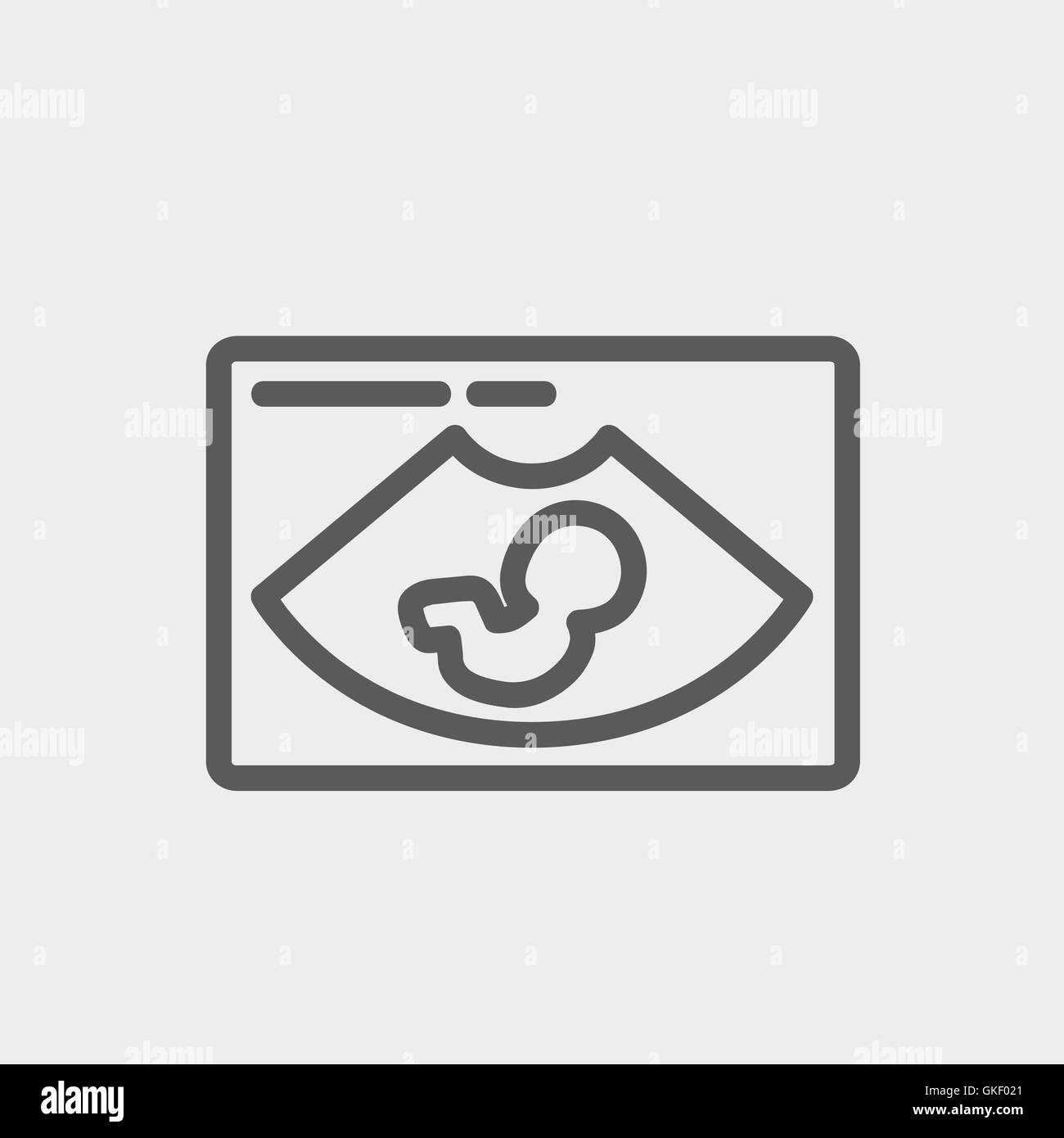 Test ultrasound icon outline Stock Vector Images - Alamy