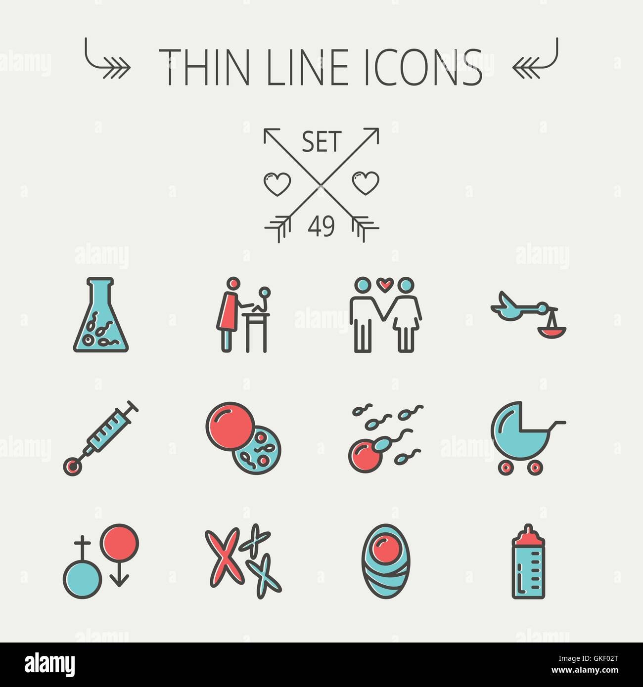Design services icon thin Stock Vector Images - Alamy