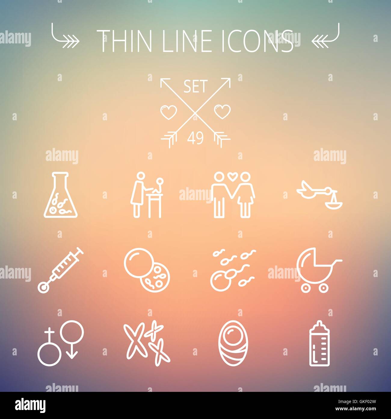 Design services icon thin Stock Vector Images - Alamy