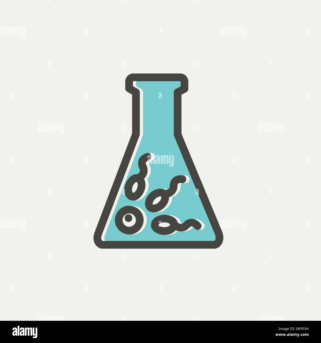 Chemical physics linear icon Stock Vector Images - Alamy